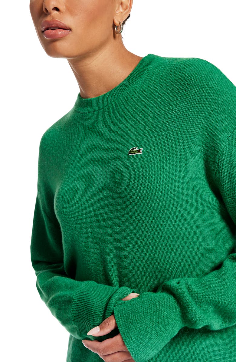 Lacoste Oversize Cashmere & Wool Sweater | Nordstrom