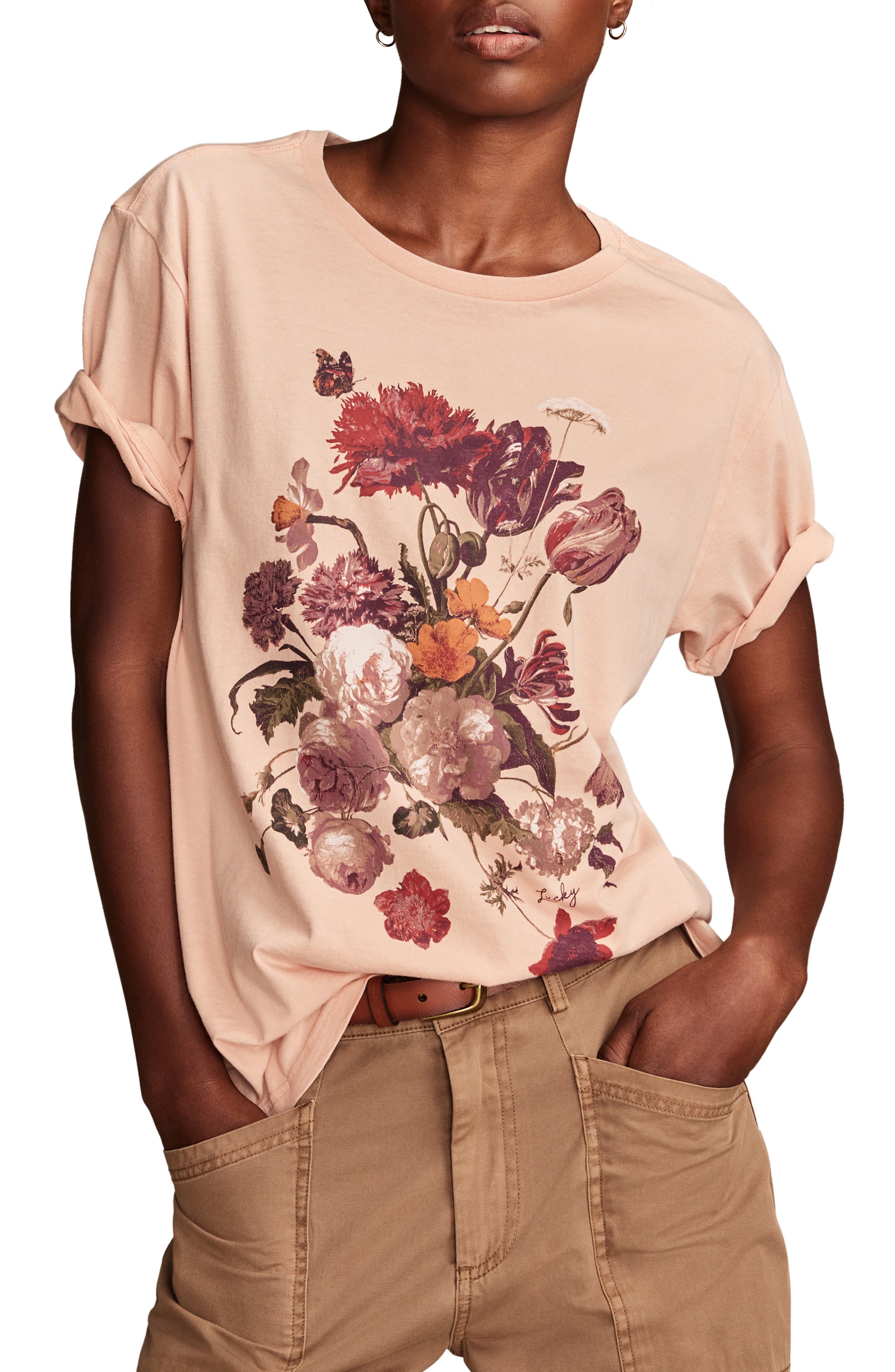 Lucky Brand Heritage Bouquet Cotton Graphic T-Shirt | Nordstromrack