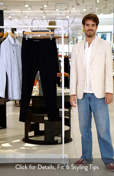 BOSS George Flat Front Wool Suit Pants | Nordstrom