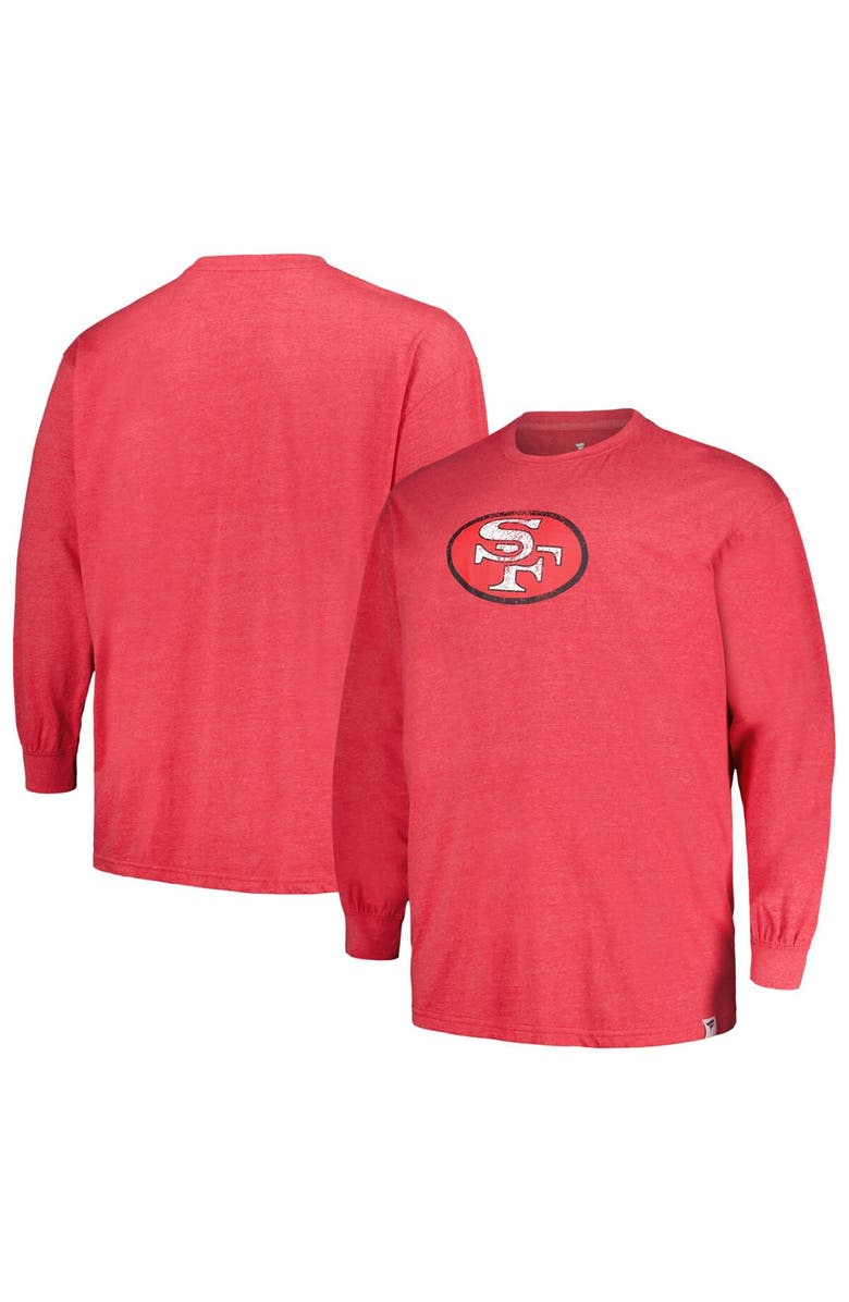 PROFILE Men's Profile Heather Scarlet San Francisco 49ers Big & Tall ...