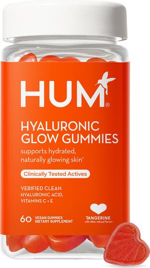 Hum Nutrition Glow Sweet Glow Gummies Skin Hydration Dietary Supplement ...