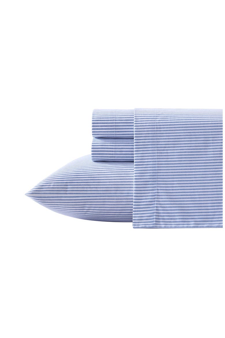 Oxford Stripe 200 Thread Count Cotton Percale Sheet Set | Nordstromrack