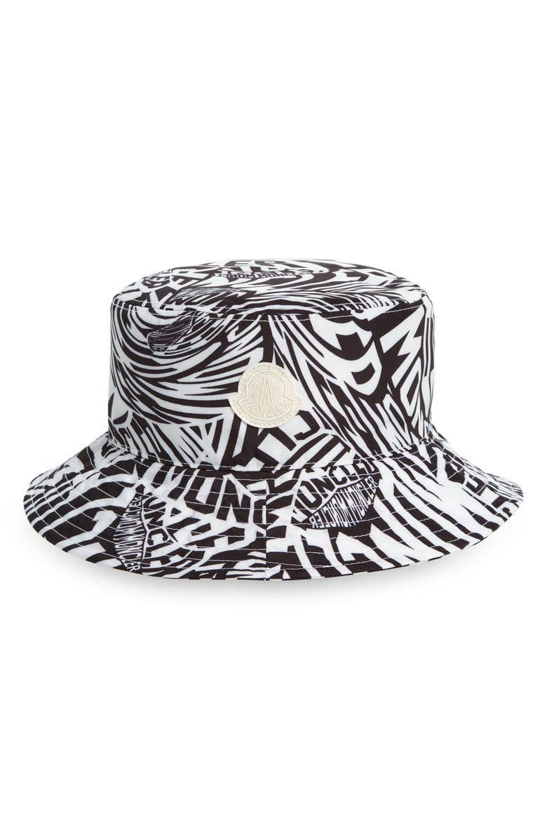 Moncler Wavy Print Logo Bucket Hat | Nordstrom
