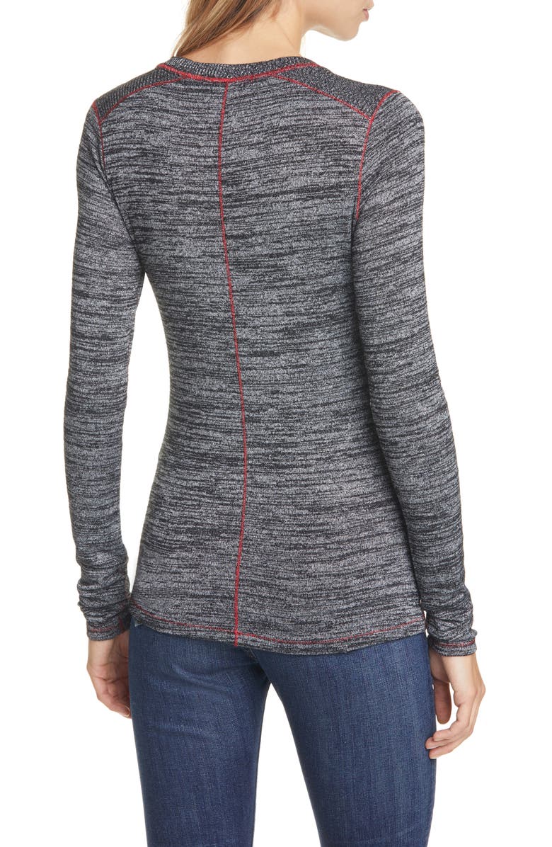 rag & bone Avryl Space Dye Crewneck Top | Nordstromrack