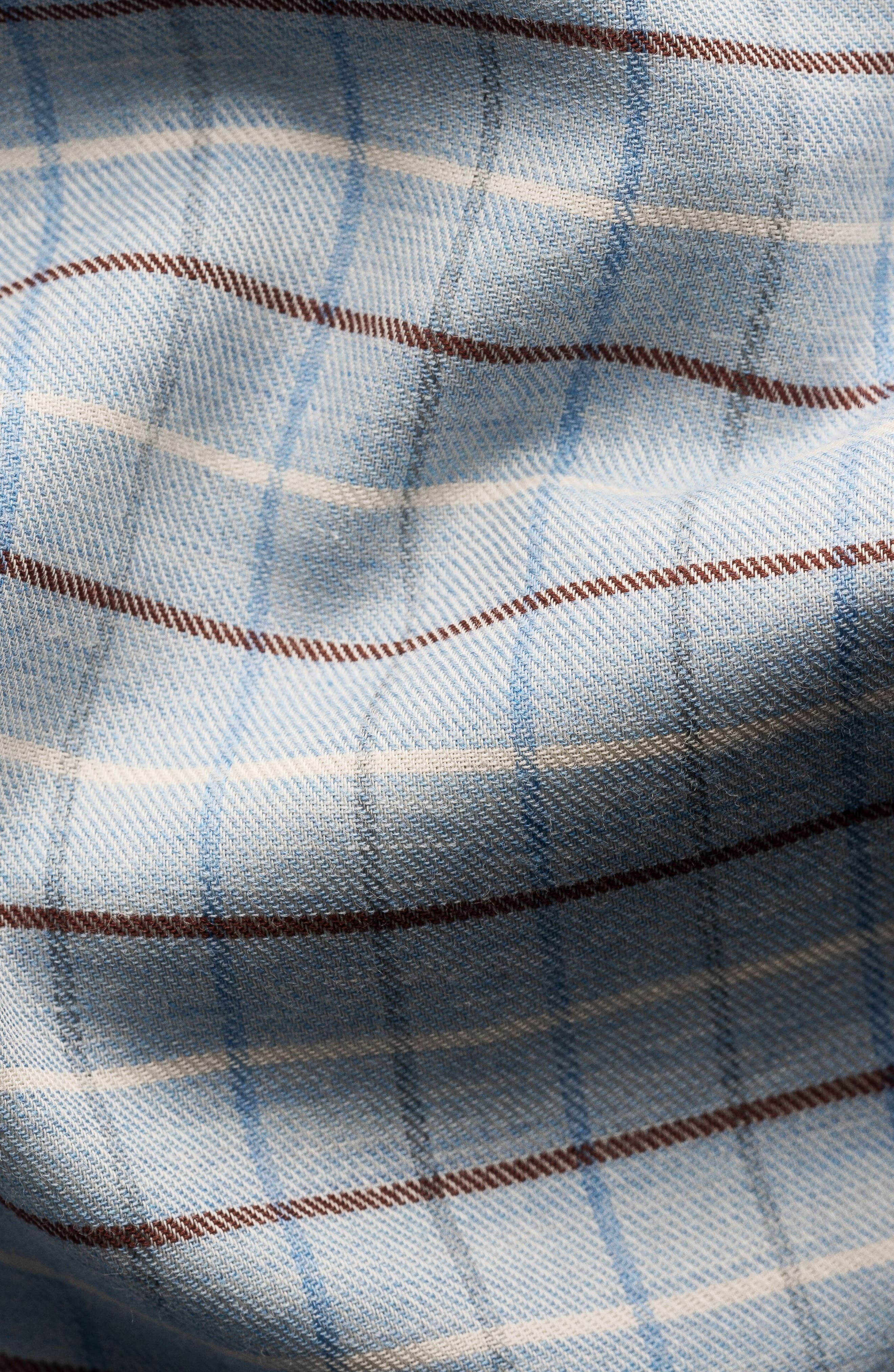 Eton Slim Fit Check Flannel Dress Shirt | Nordstromrack