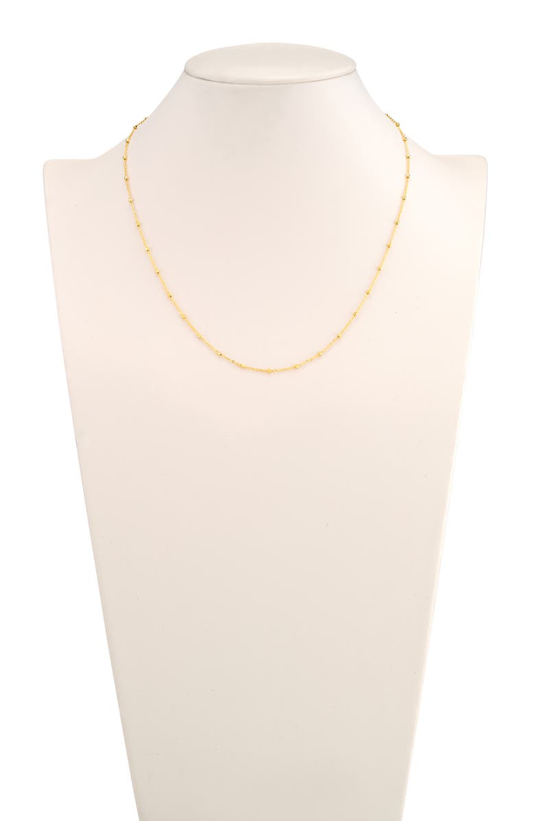 HAWLEY ST 14K Yellow Gold Saturn Chain Necklace | Nordstromrack