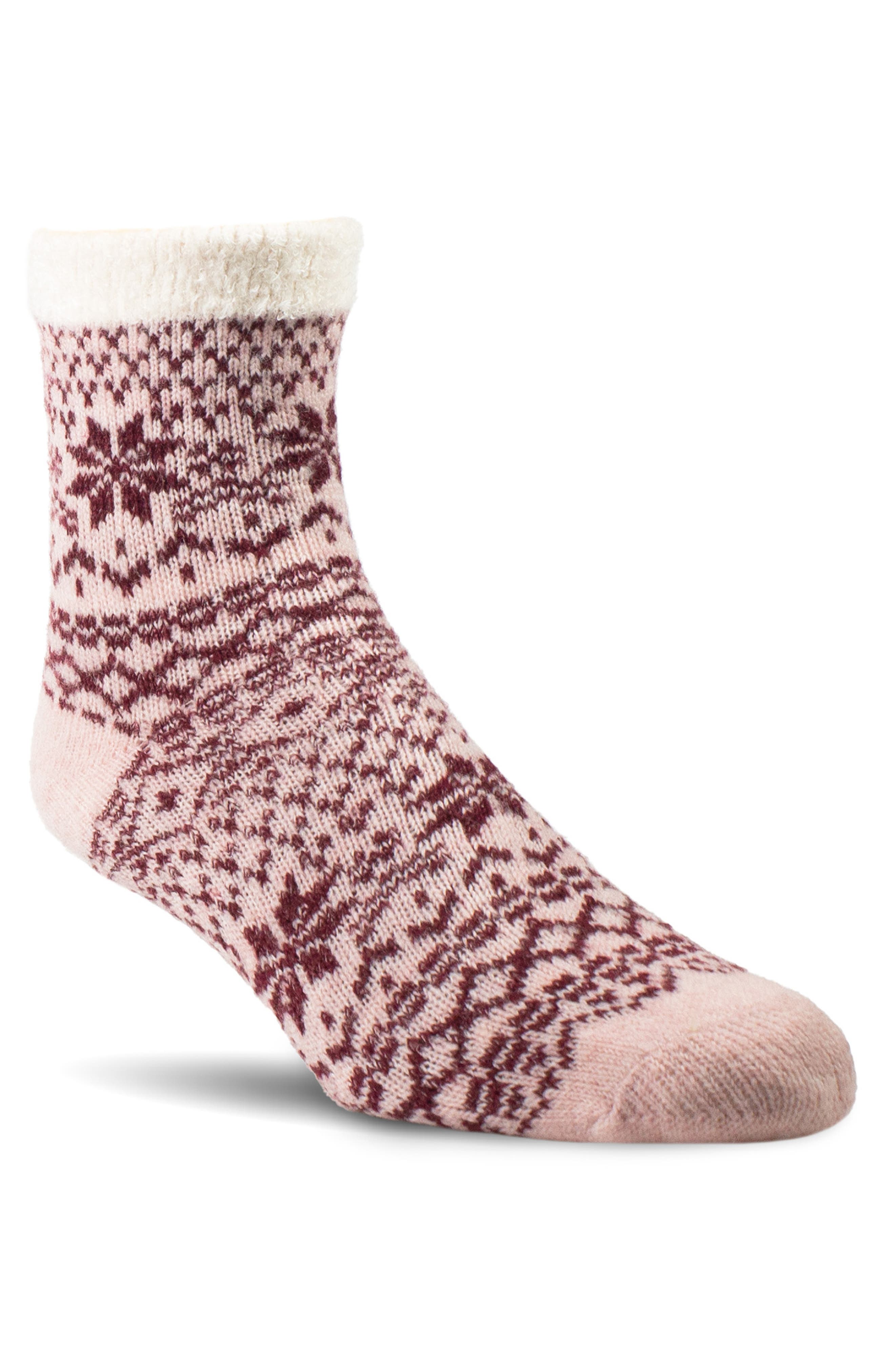 Woolrich Aloe-Infused Double-Layer Snowflake Crew Socks | Nordstromrack