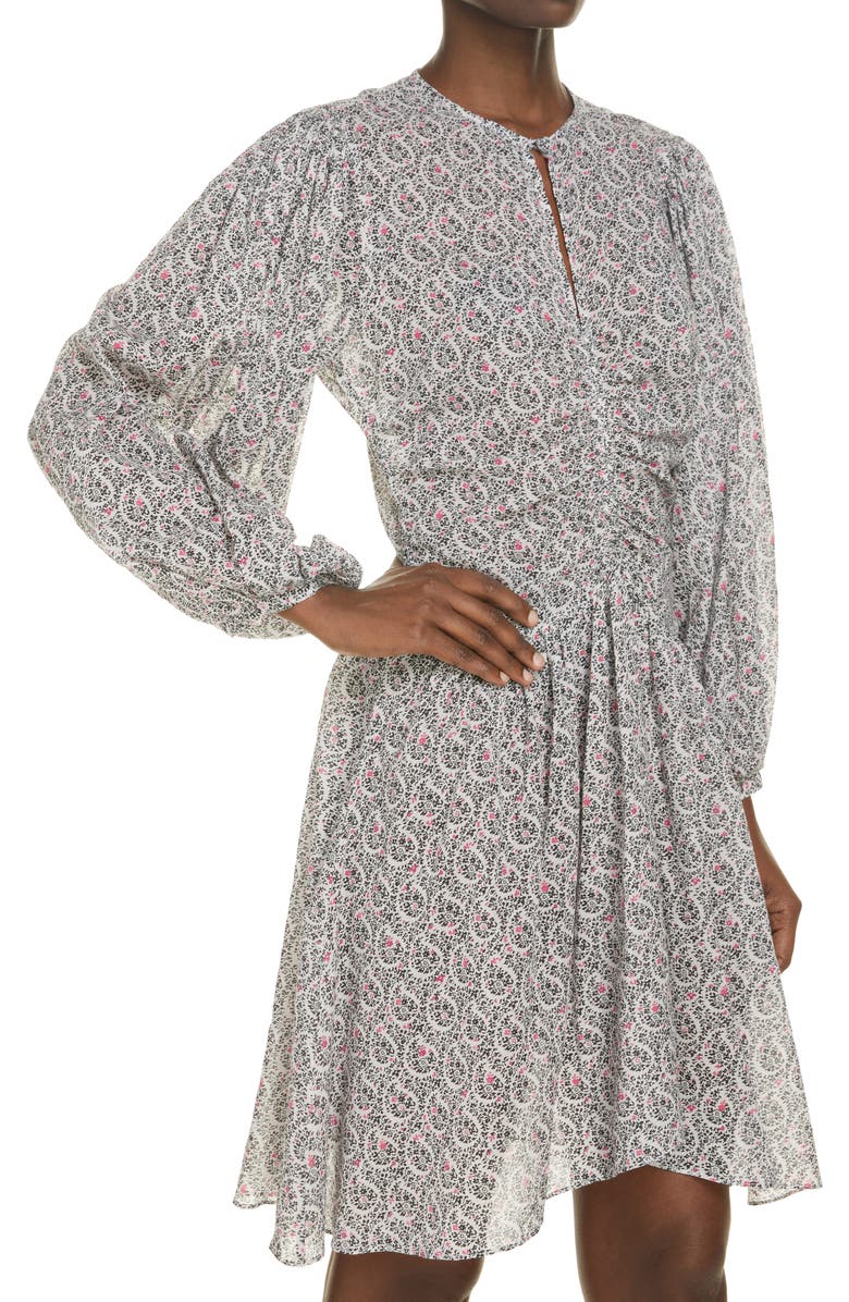 Isabel Marant Étoile Marili Paisley Long Sleeve Cotton Dress ...