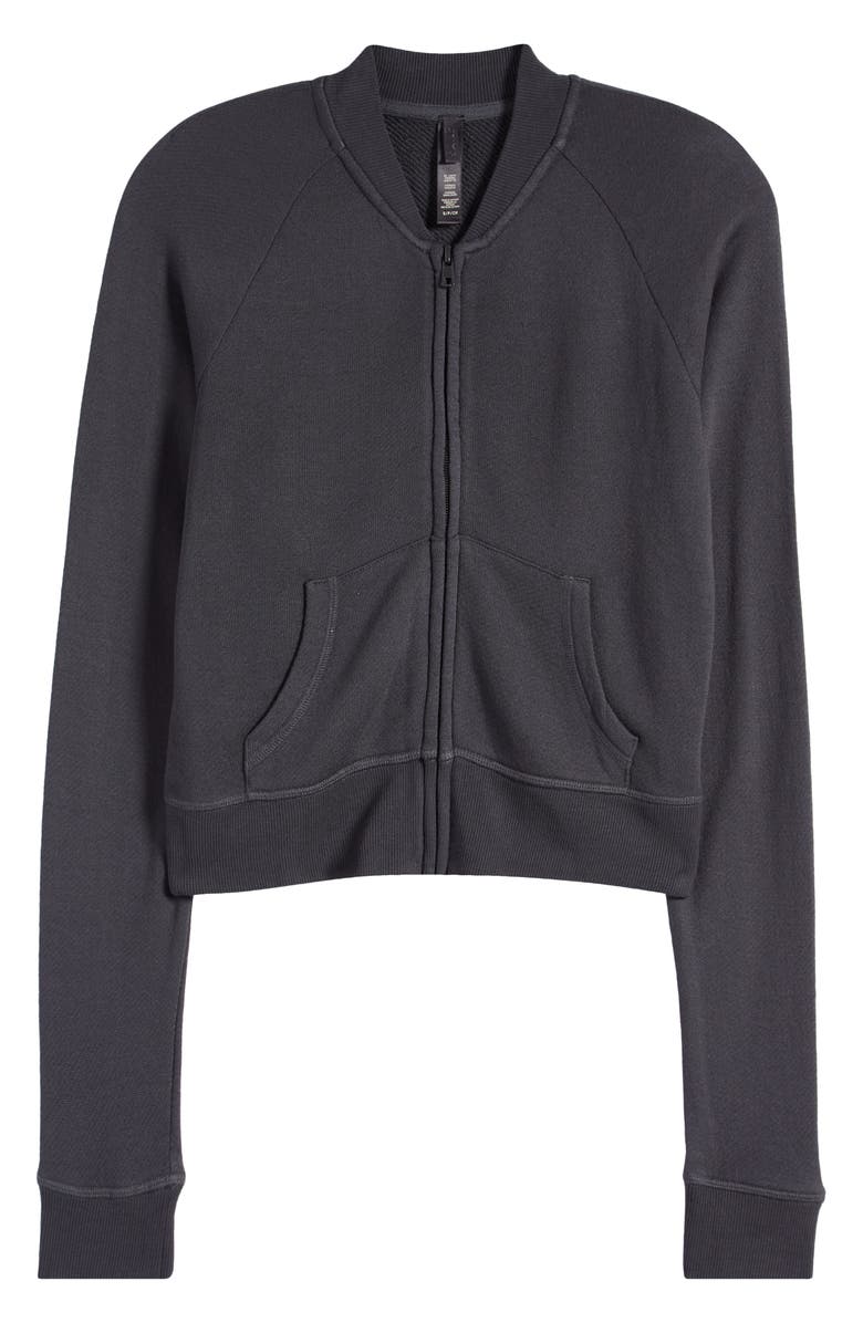 SKIMS Light French Terry Shrunken Zip Up | Nordstromrack