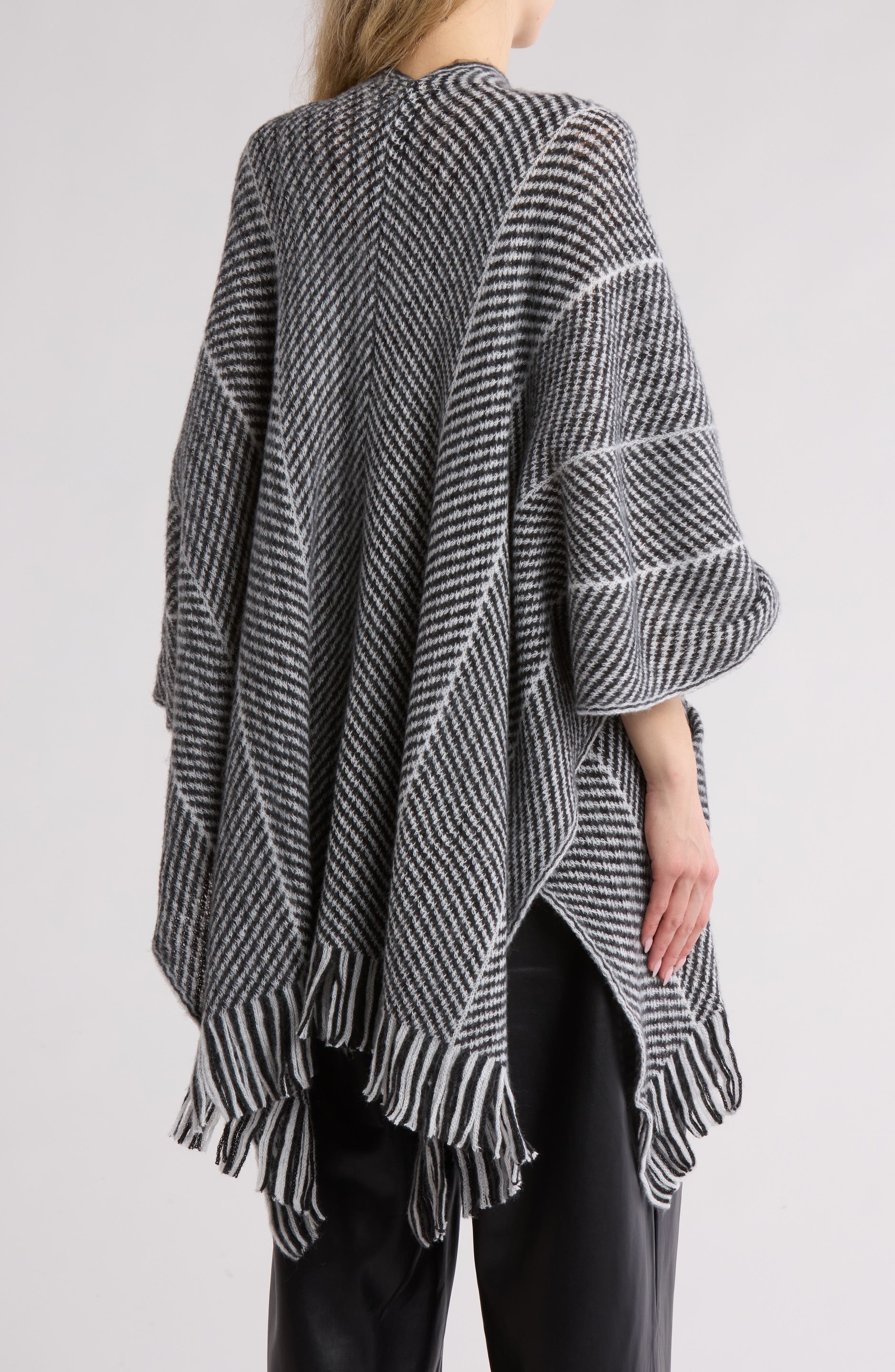 Vince Camuto Herringbone Fringe Wrap | Nordstromrack