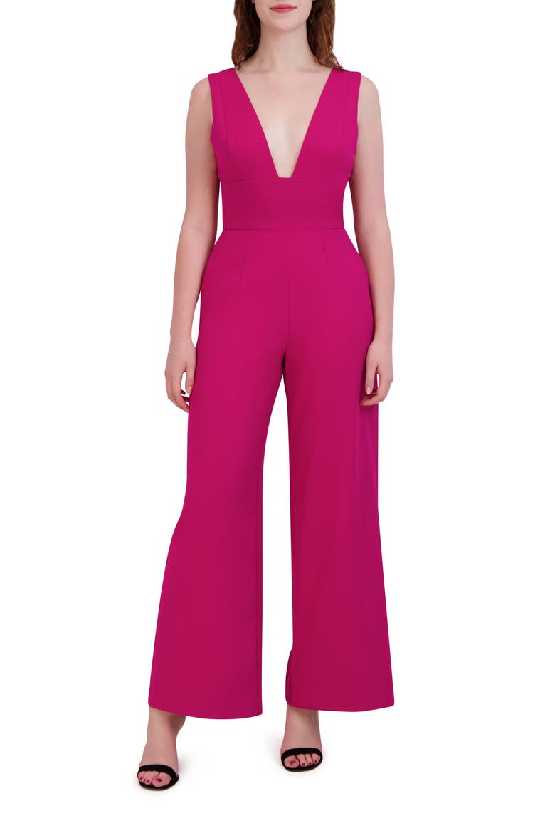 Plunge Neck Wide Leg Jumpsuit (Women) | Nordstromrack