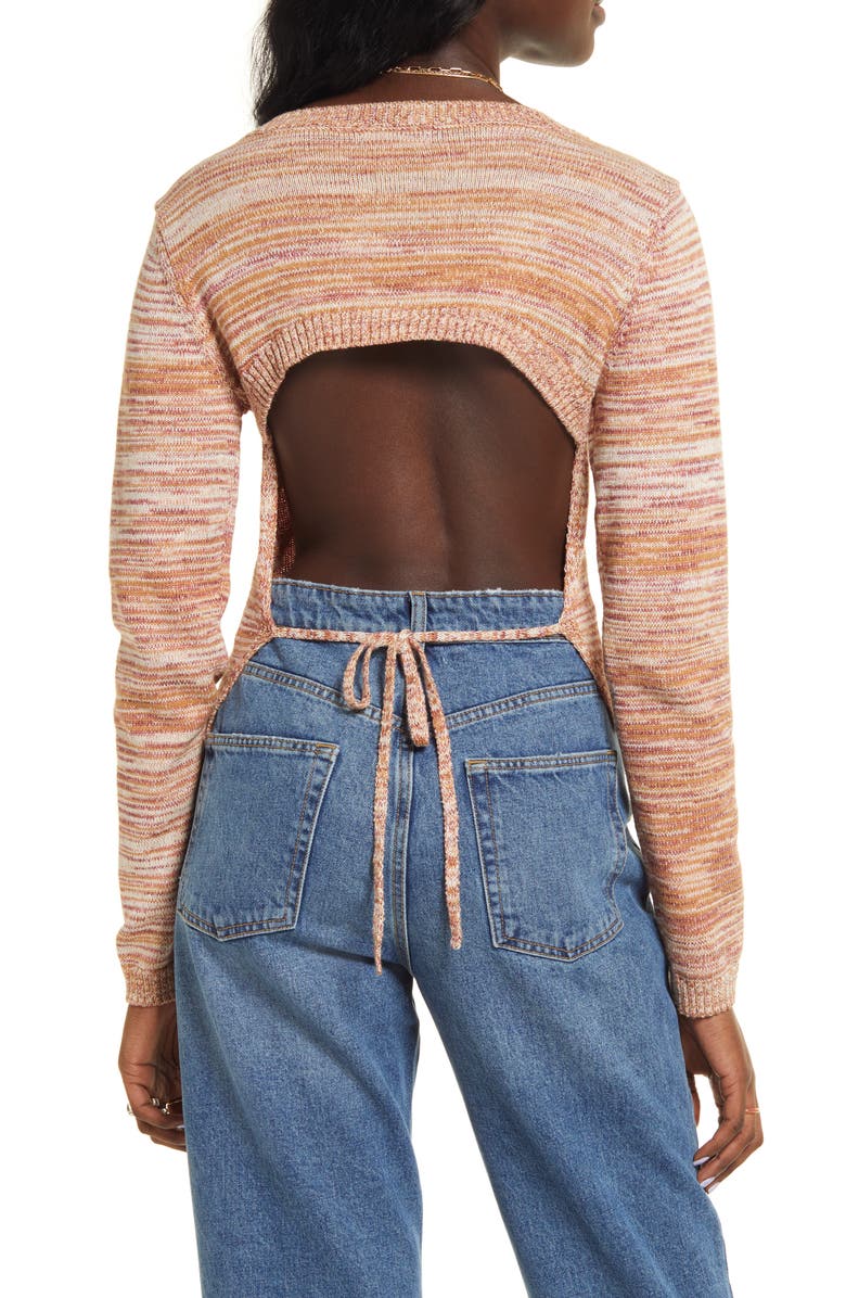 BP. Open Back Tie Sweater | Nordstromrack
