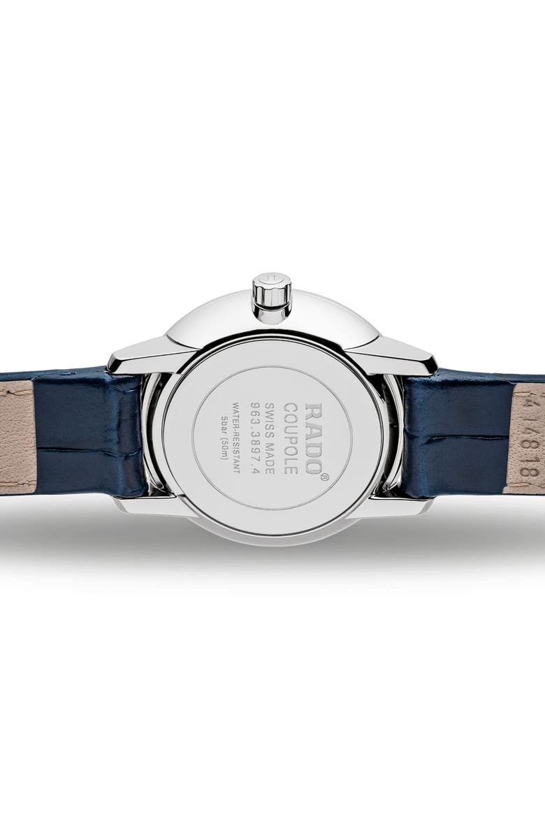 RADO Coupole Classic Quartz Croc Embossed Leather Strap Watch, 27mm ...