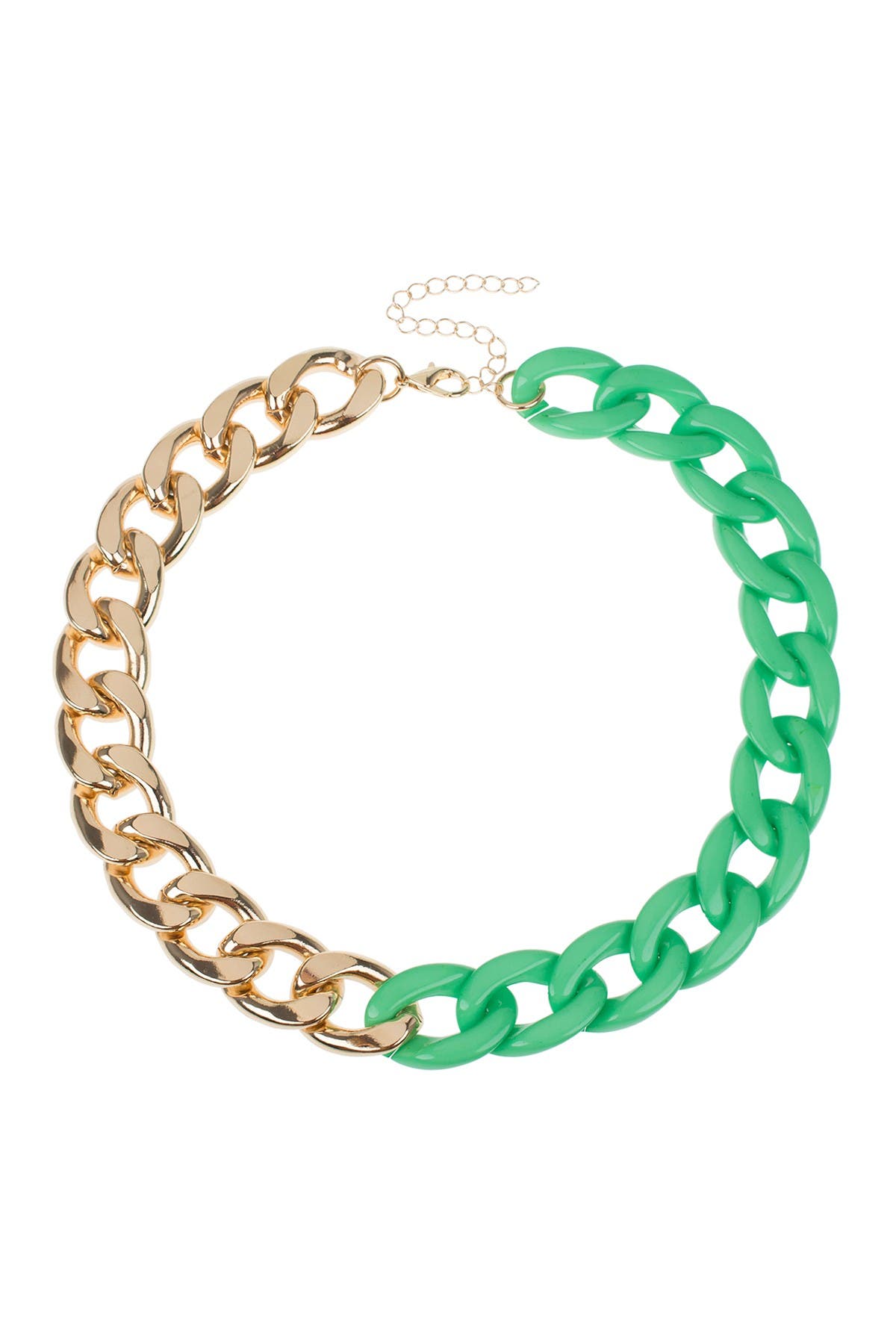 JARDIN Colorblock Curb Chain Link Necklace | Nordstromrack