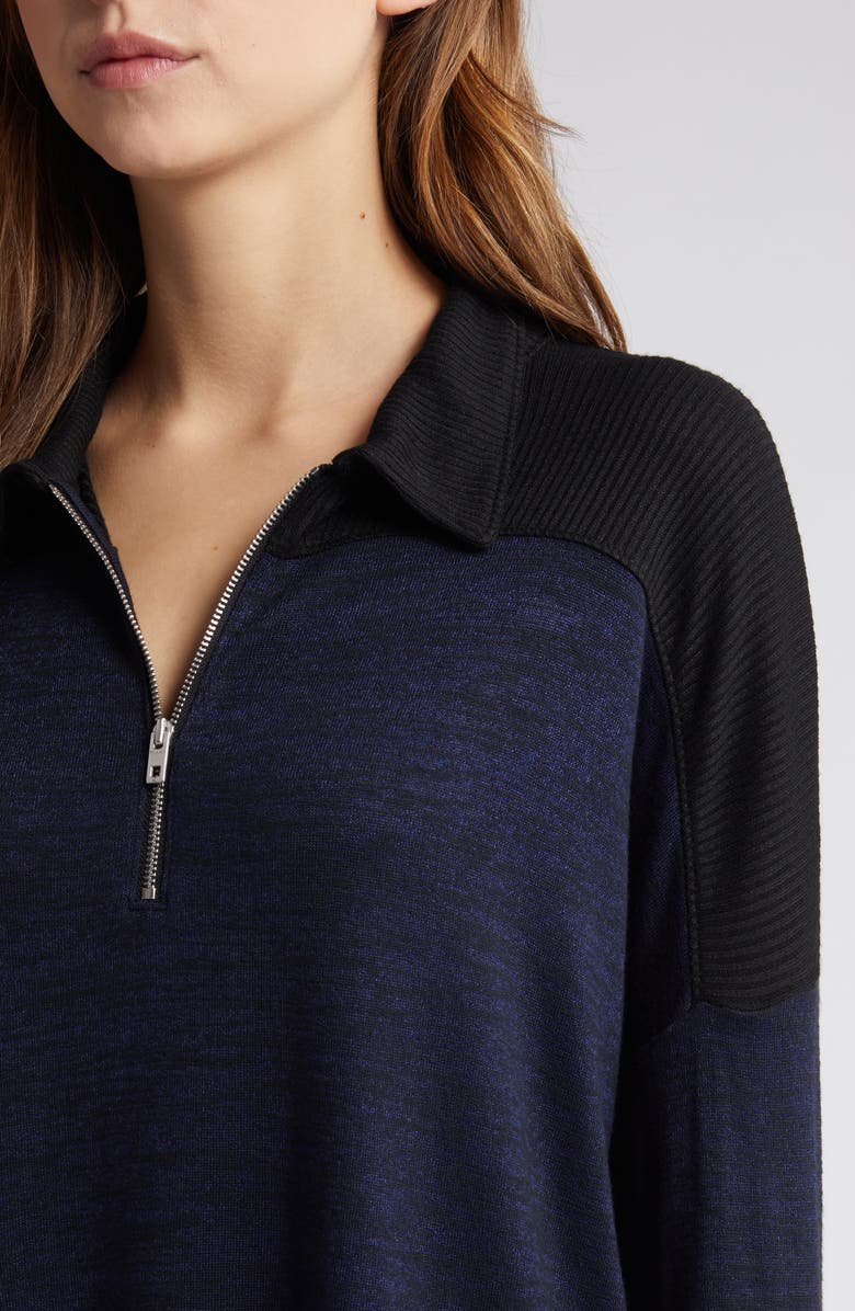 rag & bone The Long Sleeve Knit Zip Polo | Nordstromrack