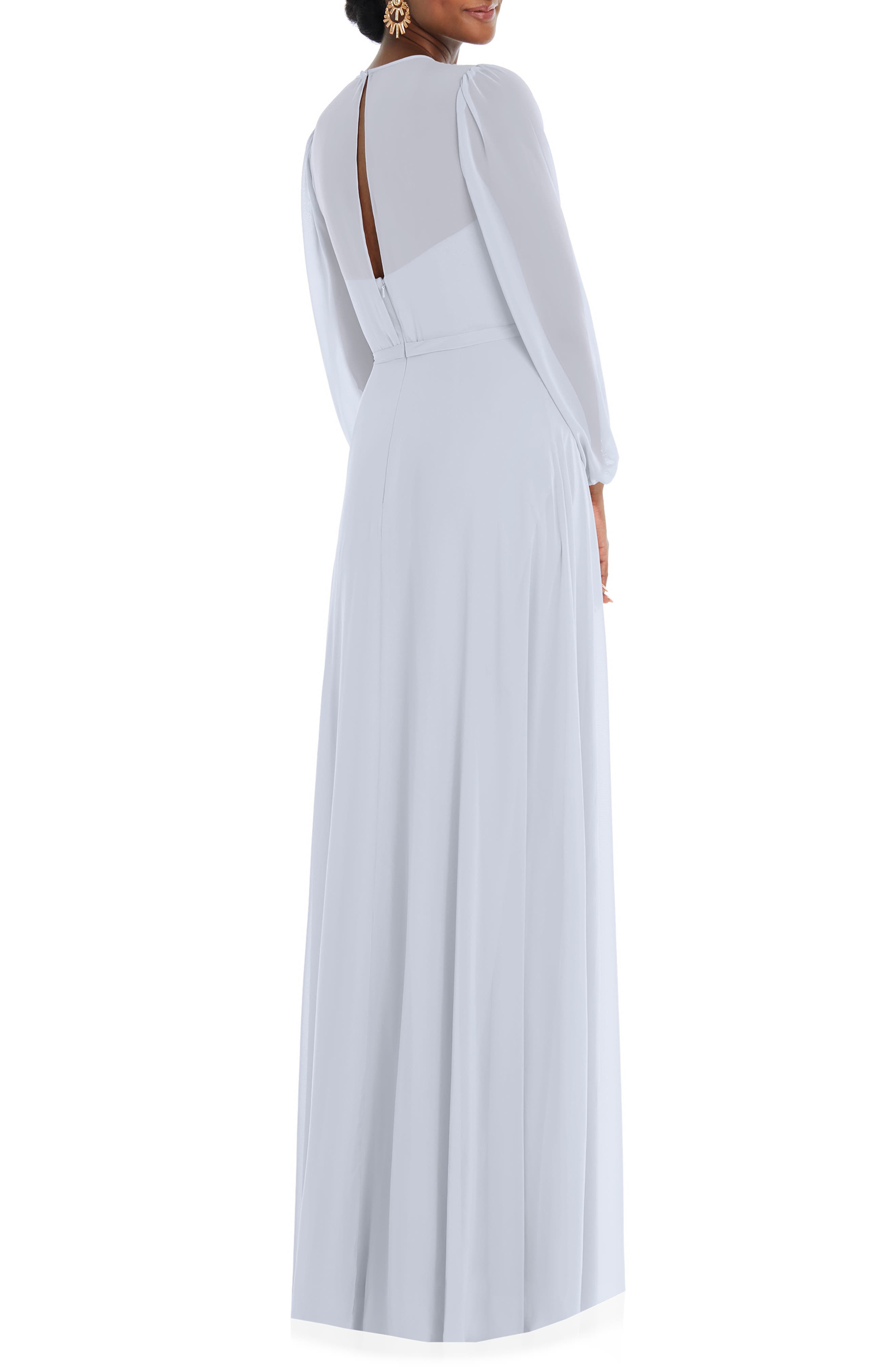 Dessy Collection Long Sleeve Evening Gown | Nordstrom