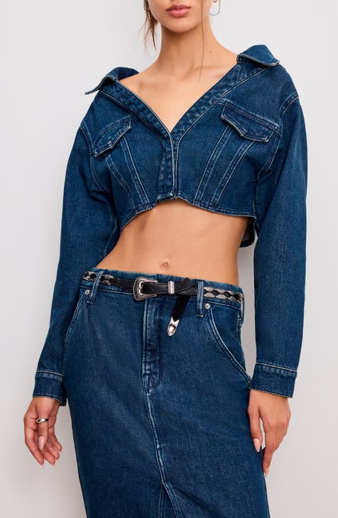Women's Crop Top Denim Tops | Nordstrom