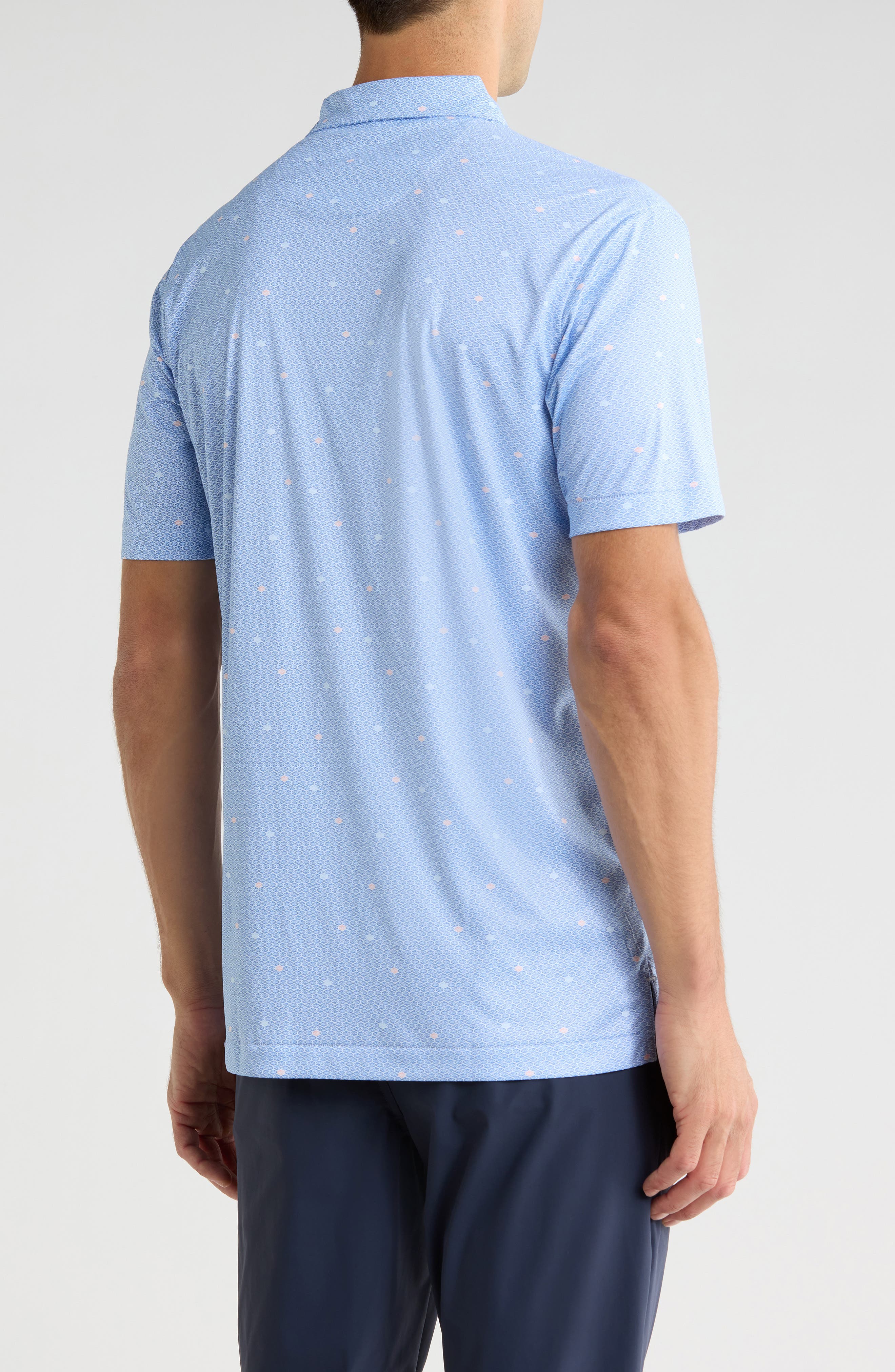 Peter Millar Featherweight Seashell Print Performance Knit Polo ...