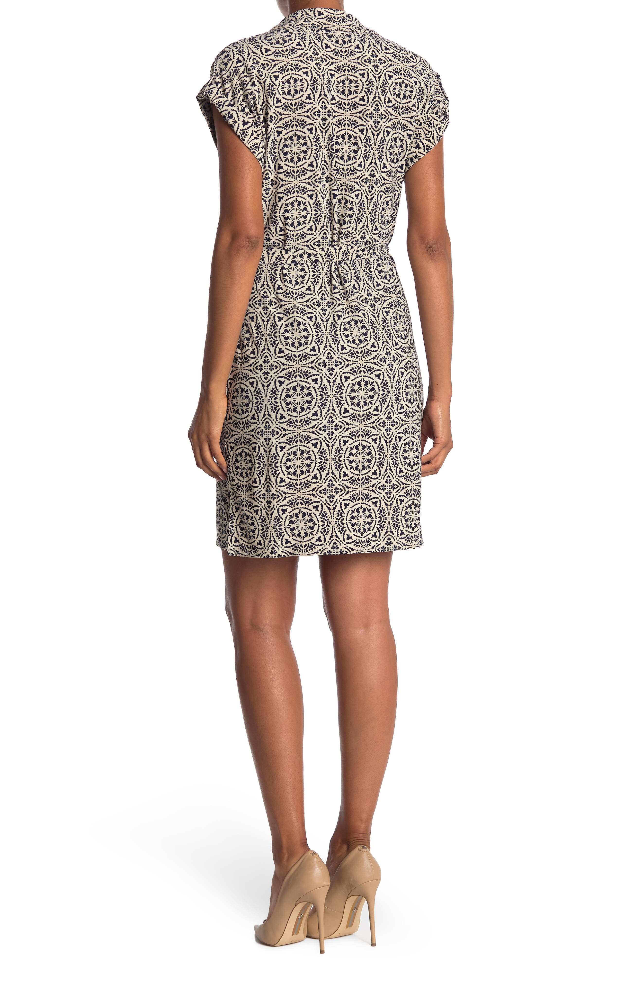 Tommy Hilfiger Paper Medallion Jersey Shirt Dress | Nordstromrack