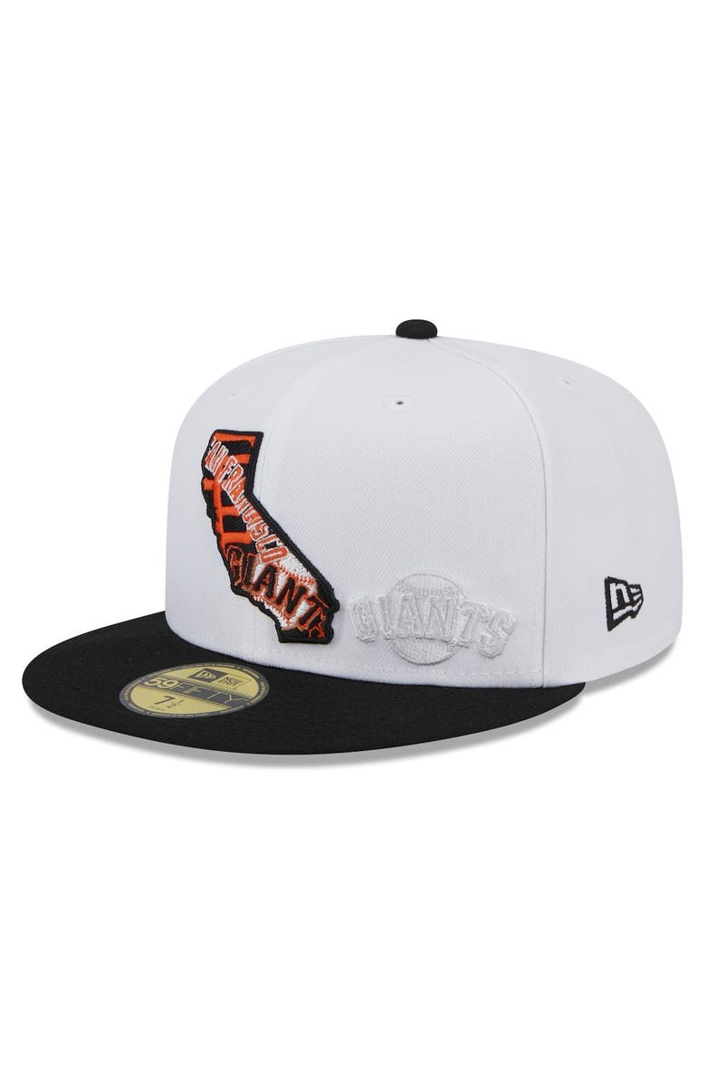 New Era Men's New Era White/Black San Francisco Giants State 59FIFTY ...