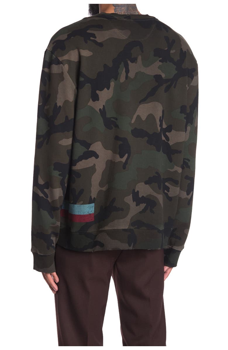 Valentino Felpa Jersey St. Camou Banda Camo Pullover | Nordstromrack