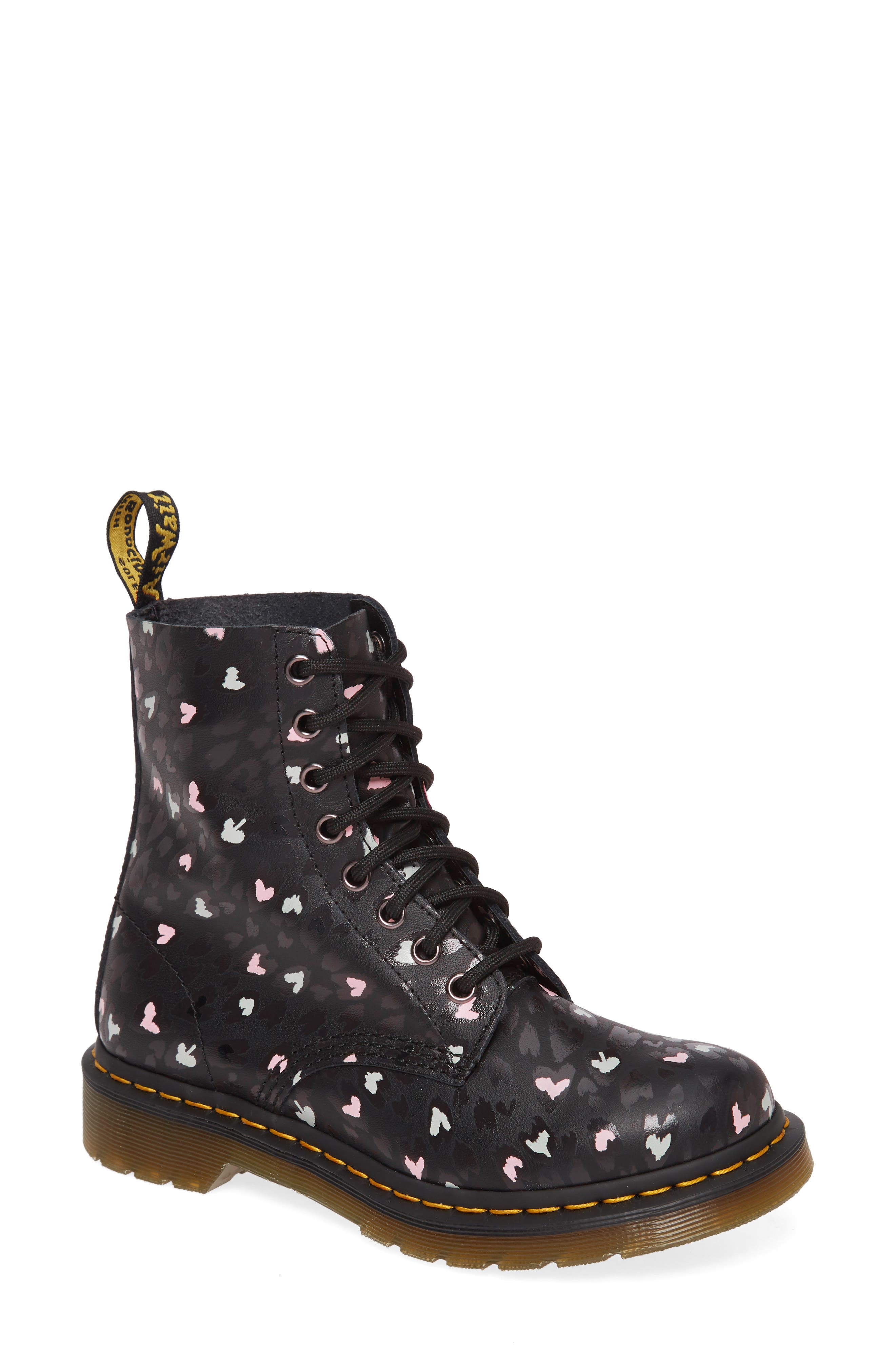 Dr. Martens 1460 Pascal Hearts Lace-Up Boot (Women) | Nordstromrack