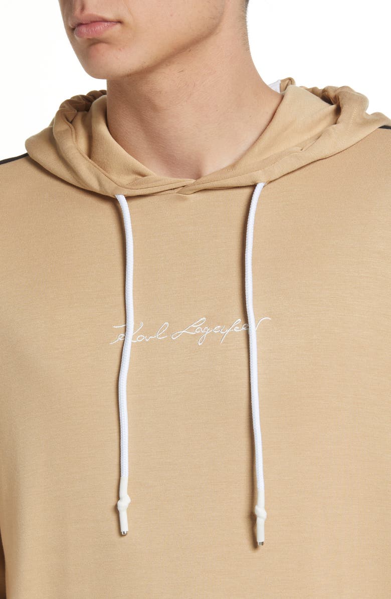KARL LAGERFELD PARIS Men's Kidult Oversize Colorblock Hoodie ...