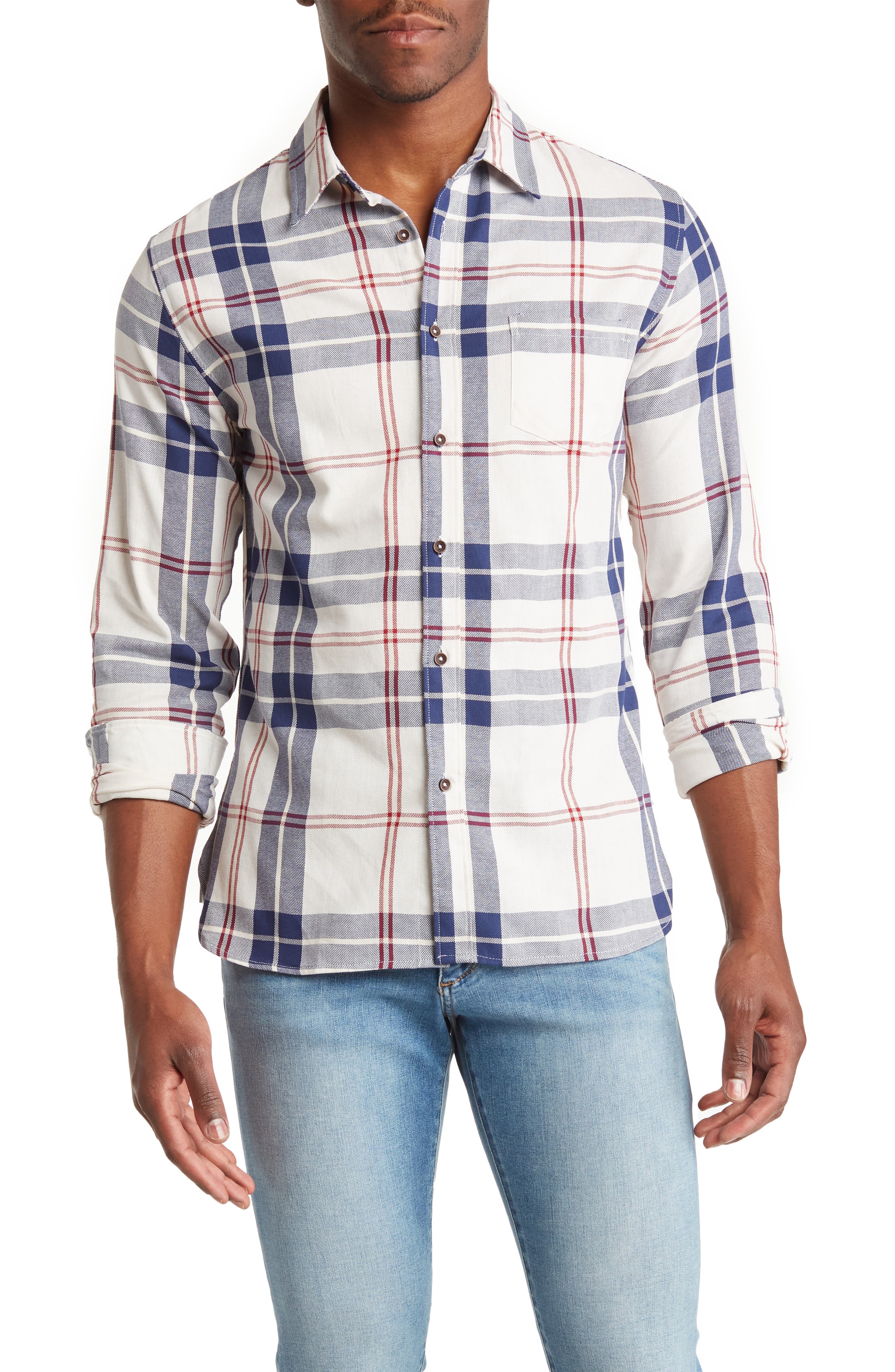 M.Singer Vineyard Plaid Cotton Button-Up Shirt | Nordstromrack