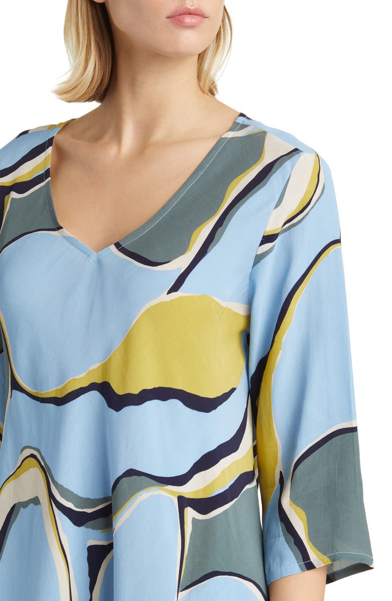 Masai Copenhagen Nora Print Long Sleeve A-Line Dress | Nordstromrack