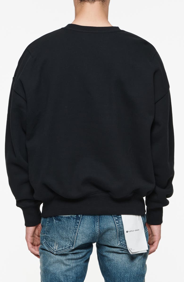PURPLE BRAND Oversize Fleece Sweatshirt | Nordstromrack