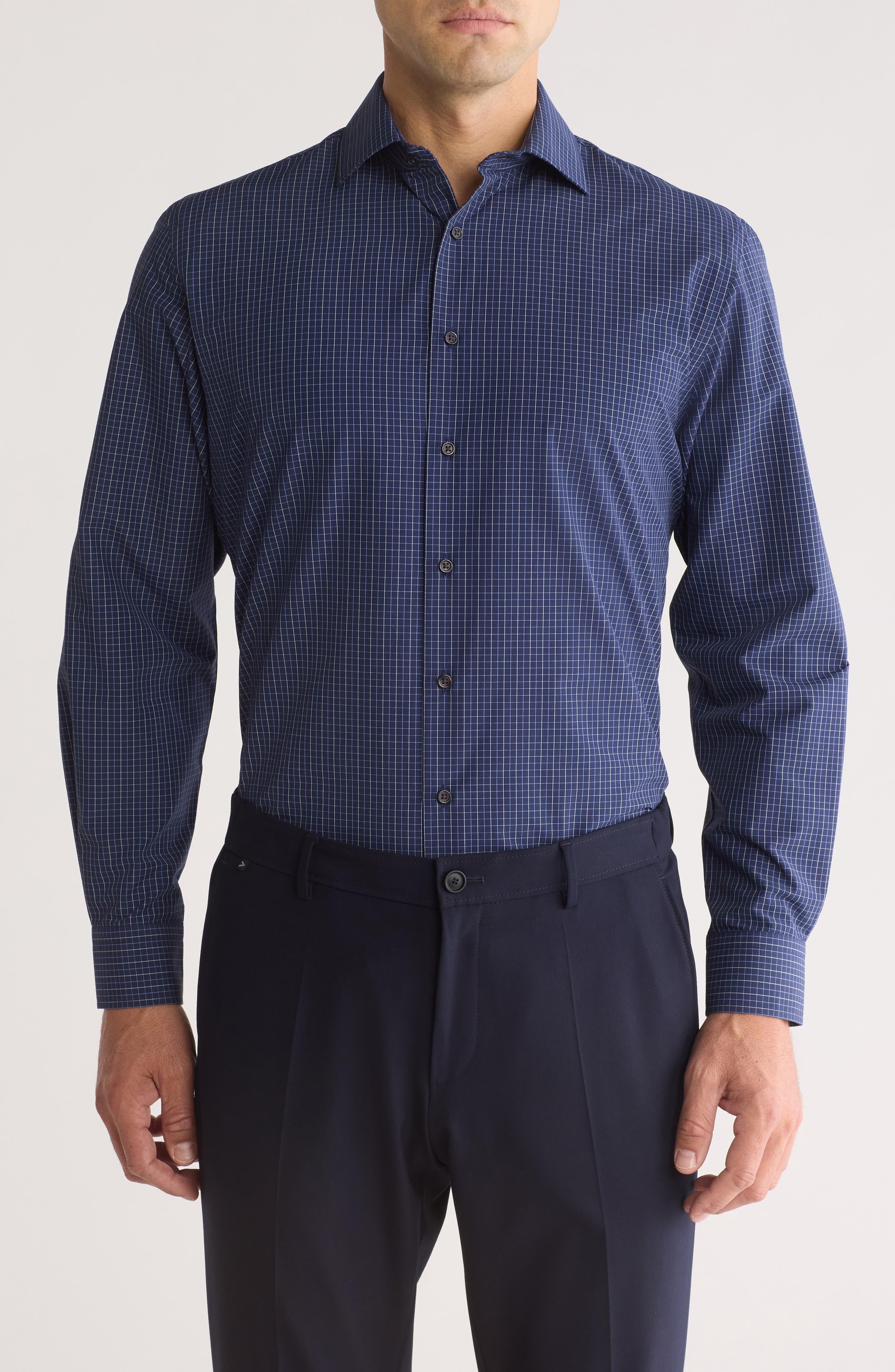 NORDSTROM RACK Plaid Check Traditional Fit Dress Shirt (Men ...