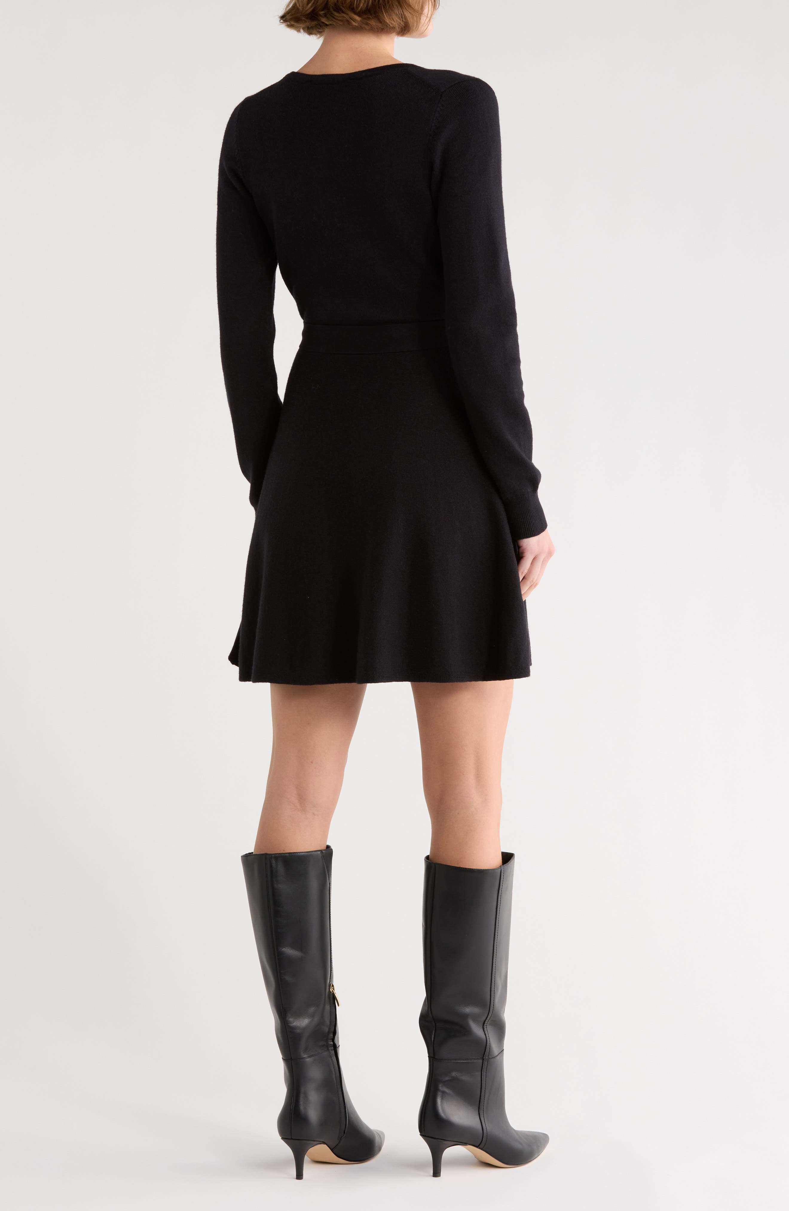 French Connection Long Sleeve Wrap Minidress | Nordstromrack