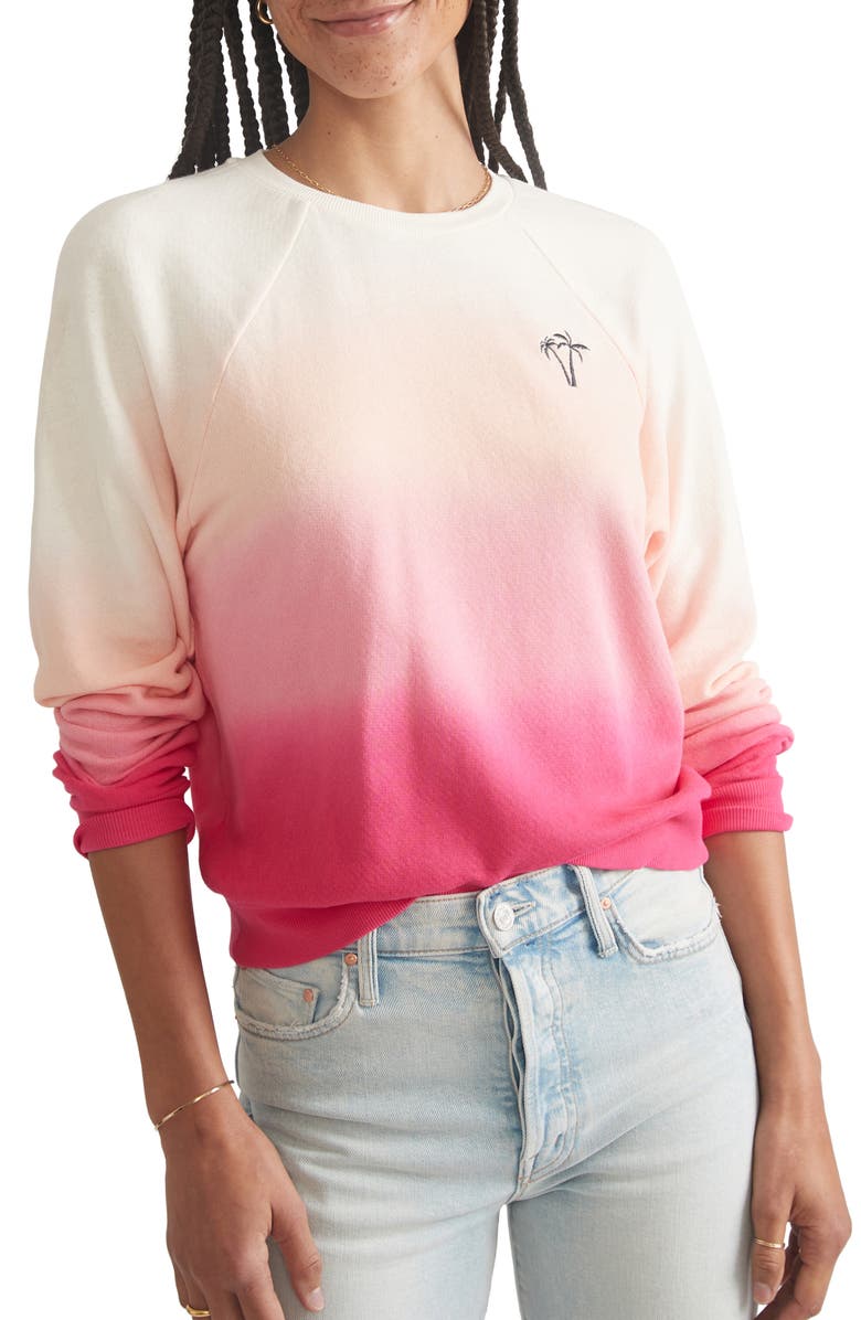 Marine Layer Dip Dye Cotton Sweatshirt | Nordstromrack