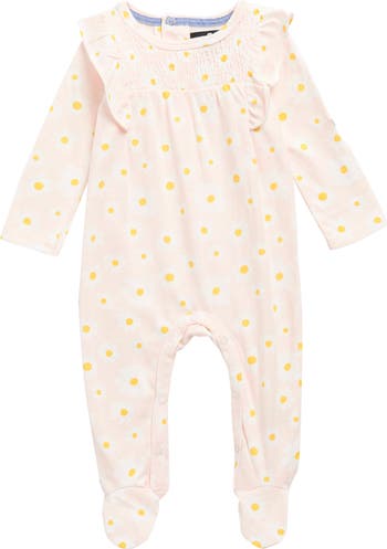 7 For All Mankind Smocked Ruffle Footie | Nordstromrack