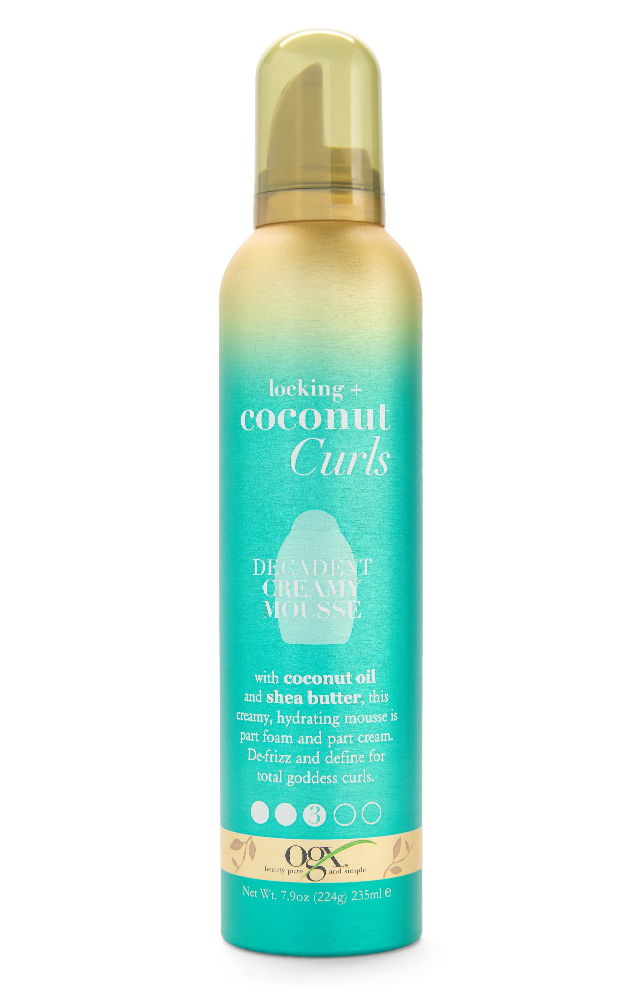OGX Locking & Coconut Curls Decadent Creamy Mousse - 7.9 oz ...