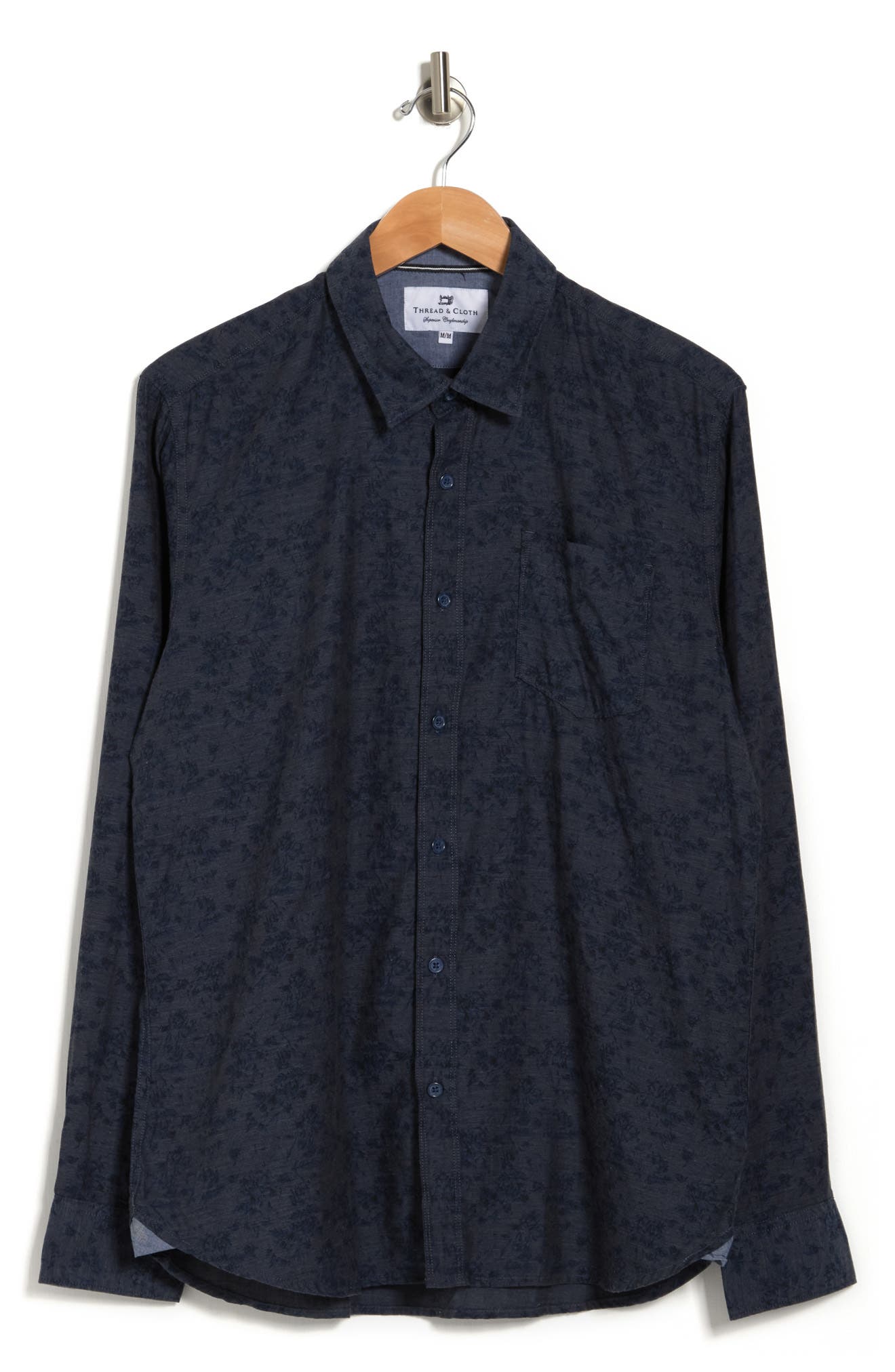 THREAD AND CLOTH THREAD & CLOTH Tonal Floral Woven Shirt | Nordstromrack