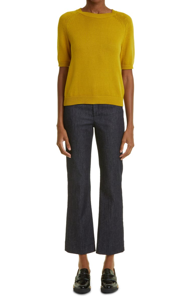 Max Mara Don Crop Straight Leg Stretch Denim Trousers | Nordstrom
