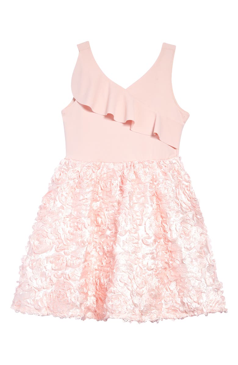 LOVE, NICKIE LEW Kids' Ruffle Soutache Skater Dress | Nordstromrack