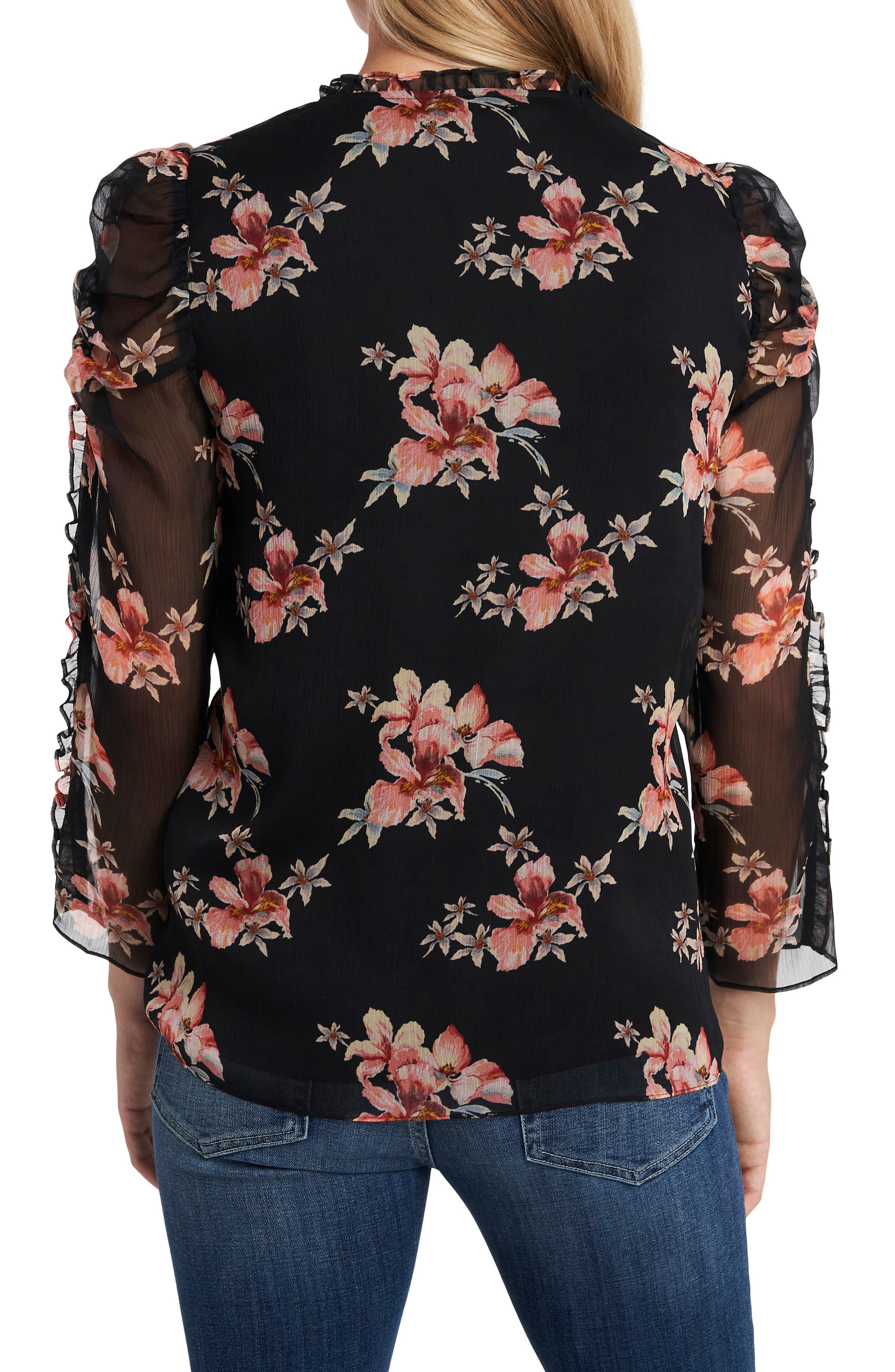 Lava Flower Ruffle Blouse (Women) | Nordstromrack