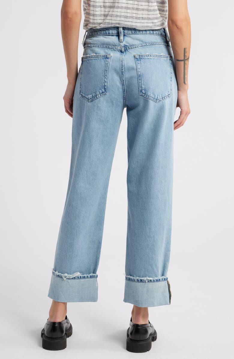 FRAME The Slouchy Cuffed Wide Leg Jeans | Nordstromrack
