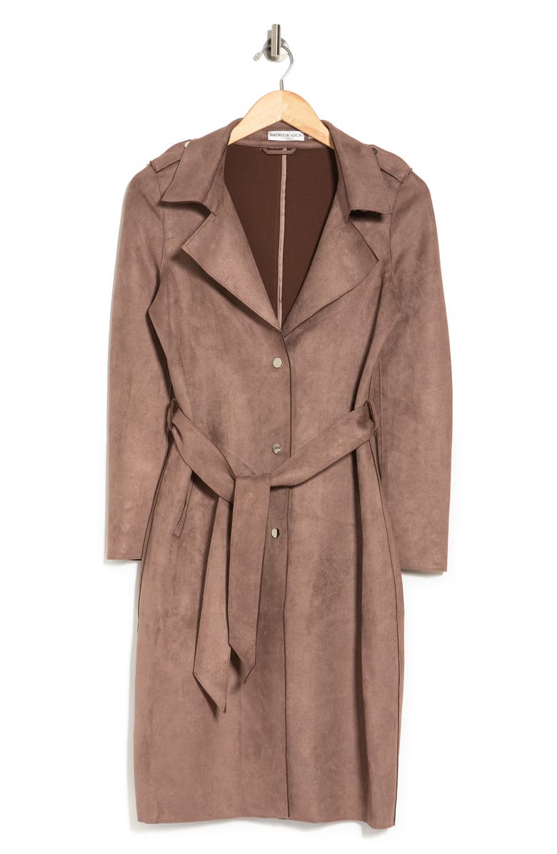PATRIZIA LUCA Ultra Suede Trench Coat | Nordstromrack