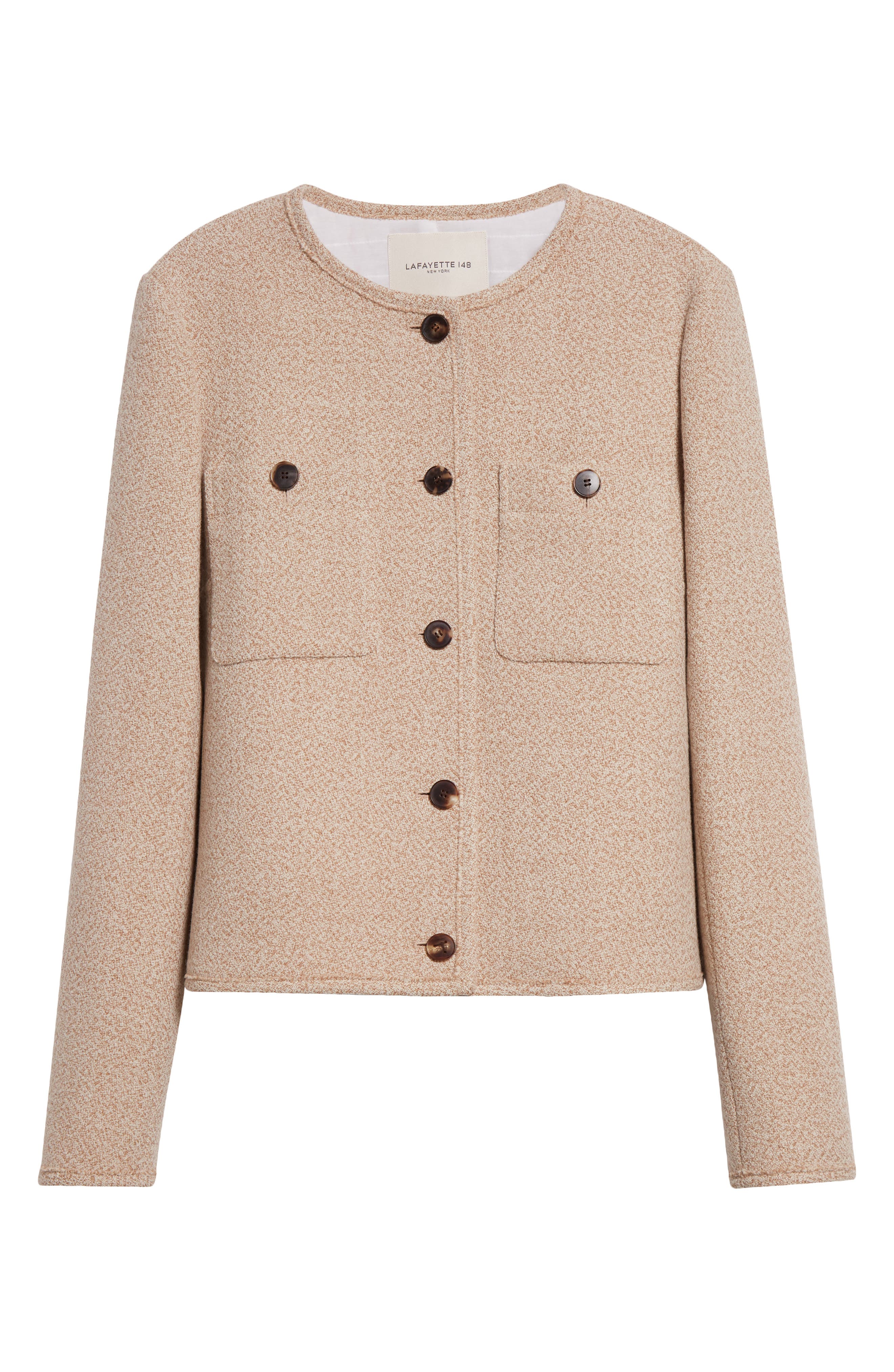 Lafayette 148 New York Insulated Wool Crop Jacket | Nordstromrack