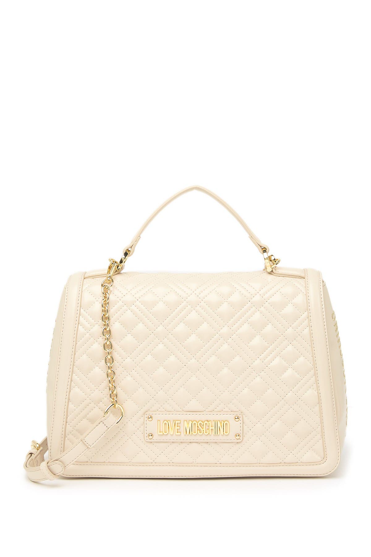 Love Moschino Diamond Quilted Top Handle Satchel | Nordstromrack