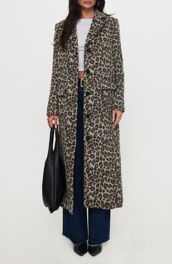 Princess Polly Cosmo Leopard Sport Coat | Nordstrom