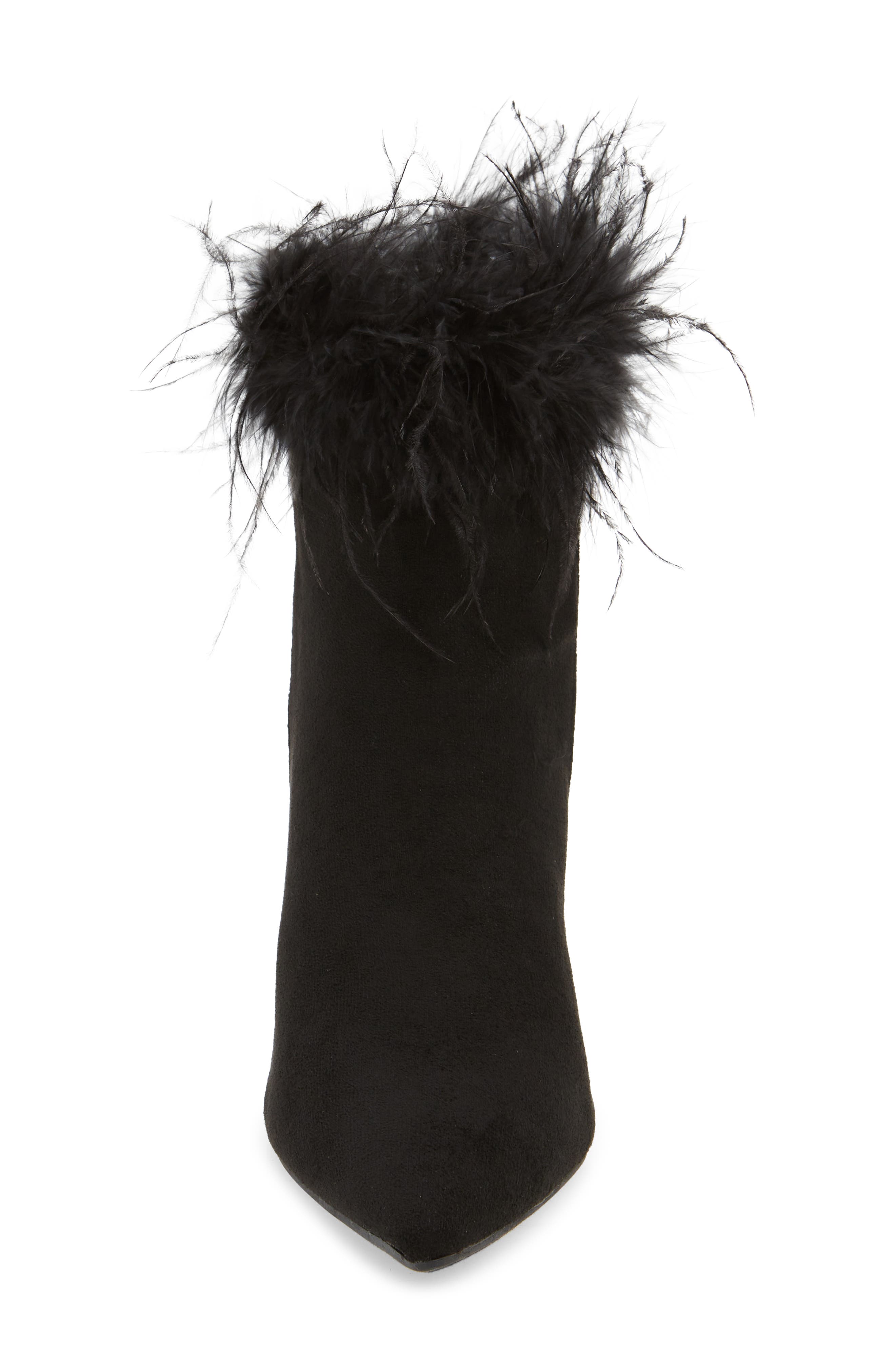 TOP GUY SHOES Vienna Feather Stiletto Bootie (Women) | Nordstromrack