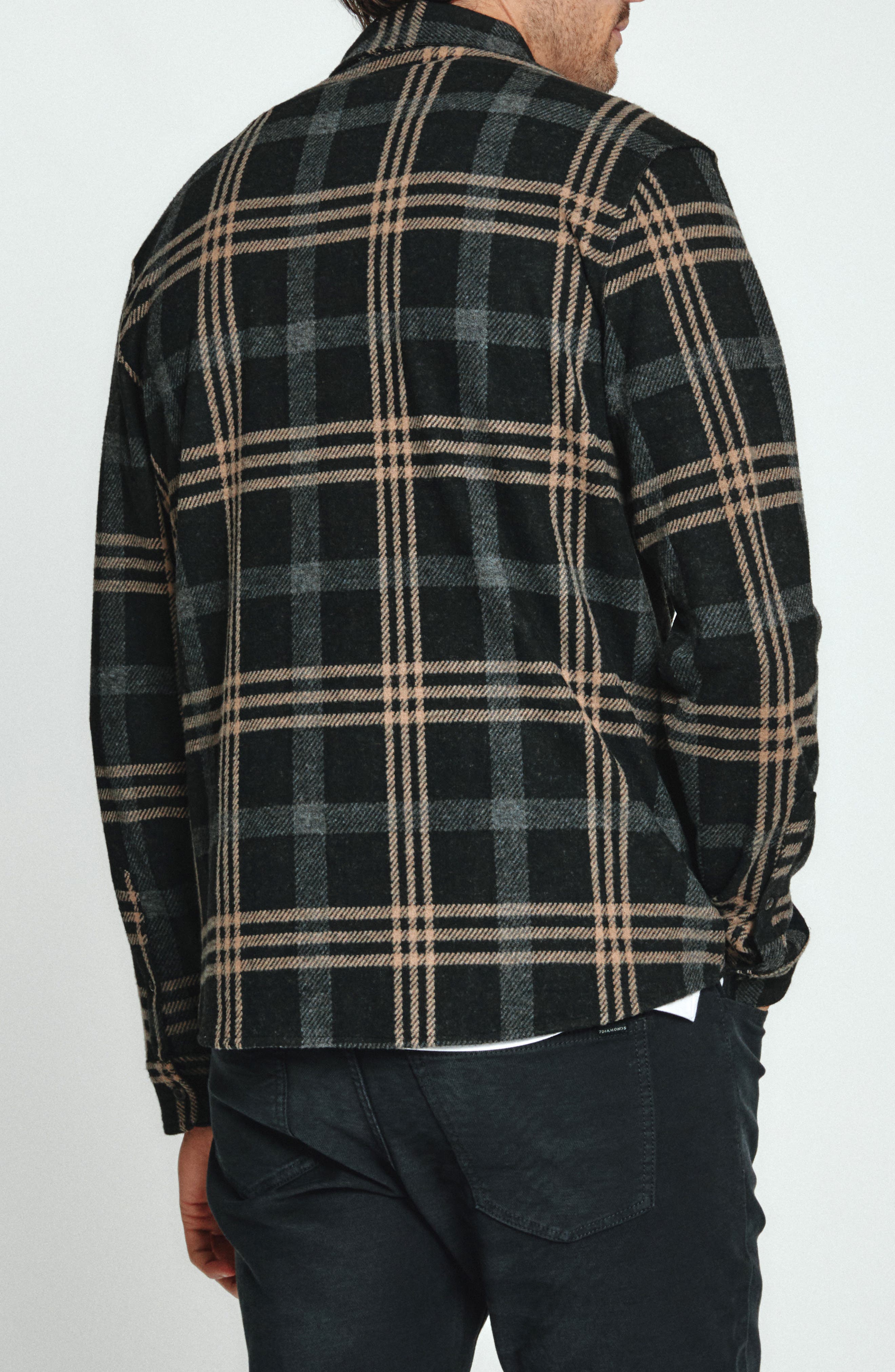7 Diamonds Generation Plaid Double Knit Button-Up Shirt | Nordstromrack