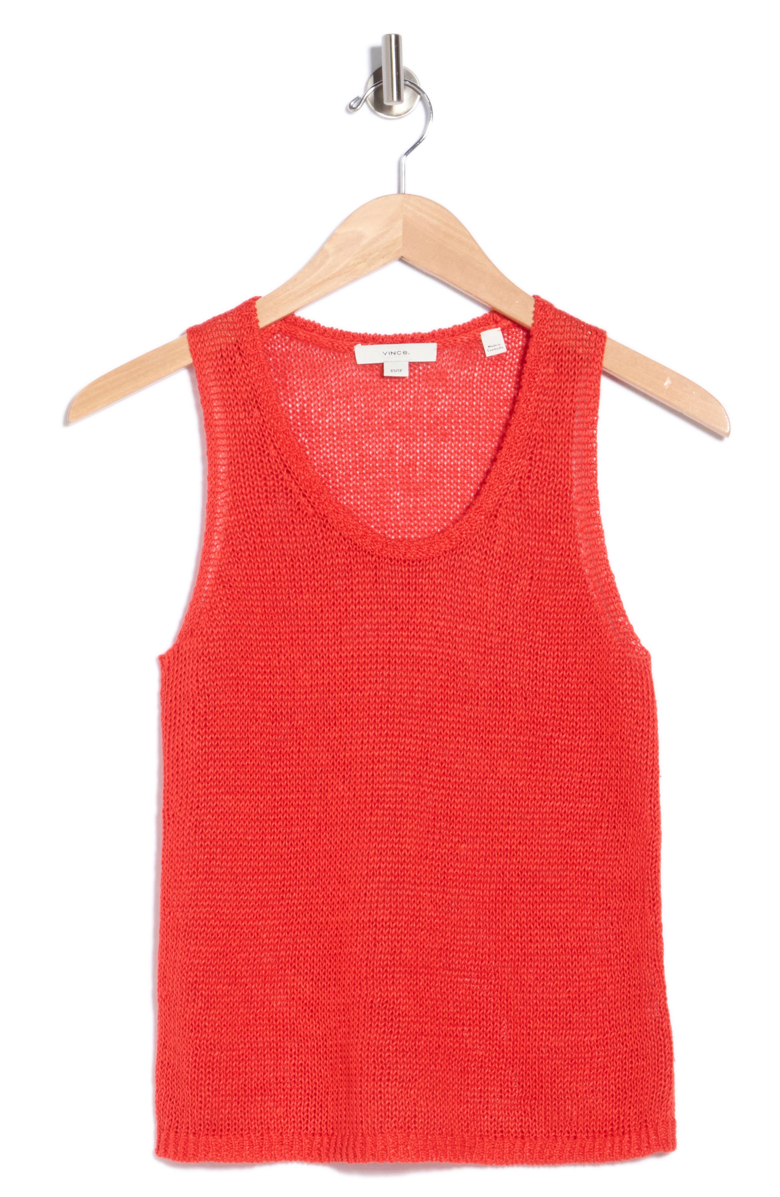 Beachy Linen Open Stitch Tank (Women) | Nordstromrack