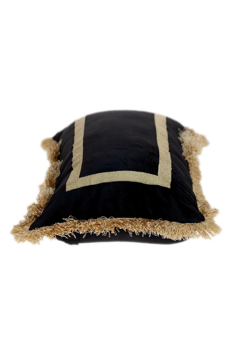 PARKLAND COLLECTION Catia Tassel Trim Velvet Throw Pillow | Nordstromrack