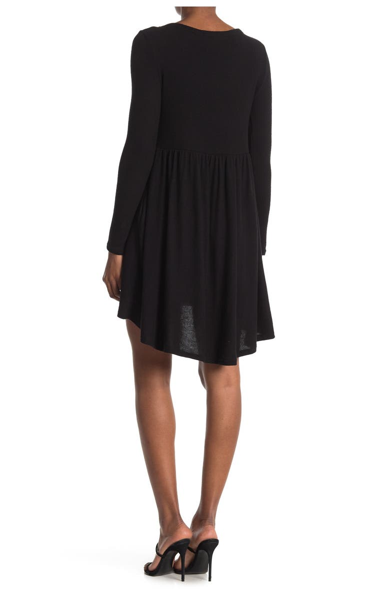THREADS AND STATES Cozy Scoop Neck Long Sleeve A-Line Dress | Nordstromrack