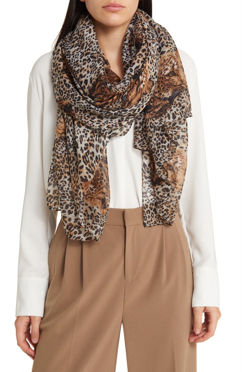 Tasha Leopard Print Scarf | Nordstrom